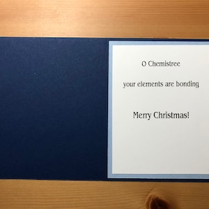 Science Christmas Card O Chemistree | Etsy
