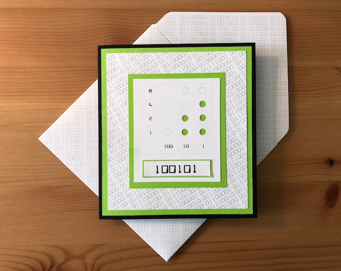 Computer Science Birthday Card - Binary Birthday Card - Compsci - Math Birthday Card - Maths ...