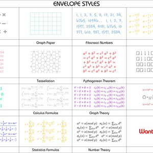 Thank You - Math Themed Thank You Cards - BULK - Geek Thank You Cards ...