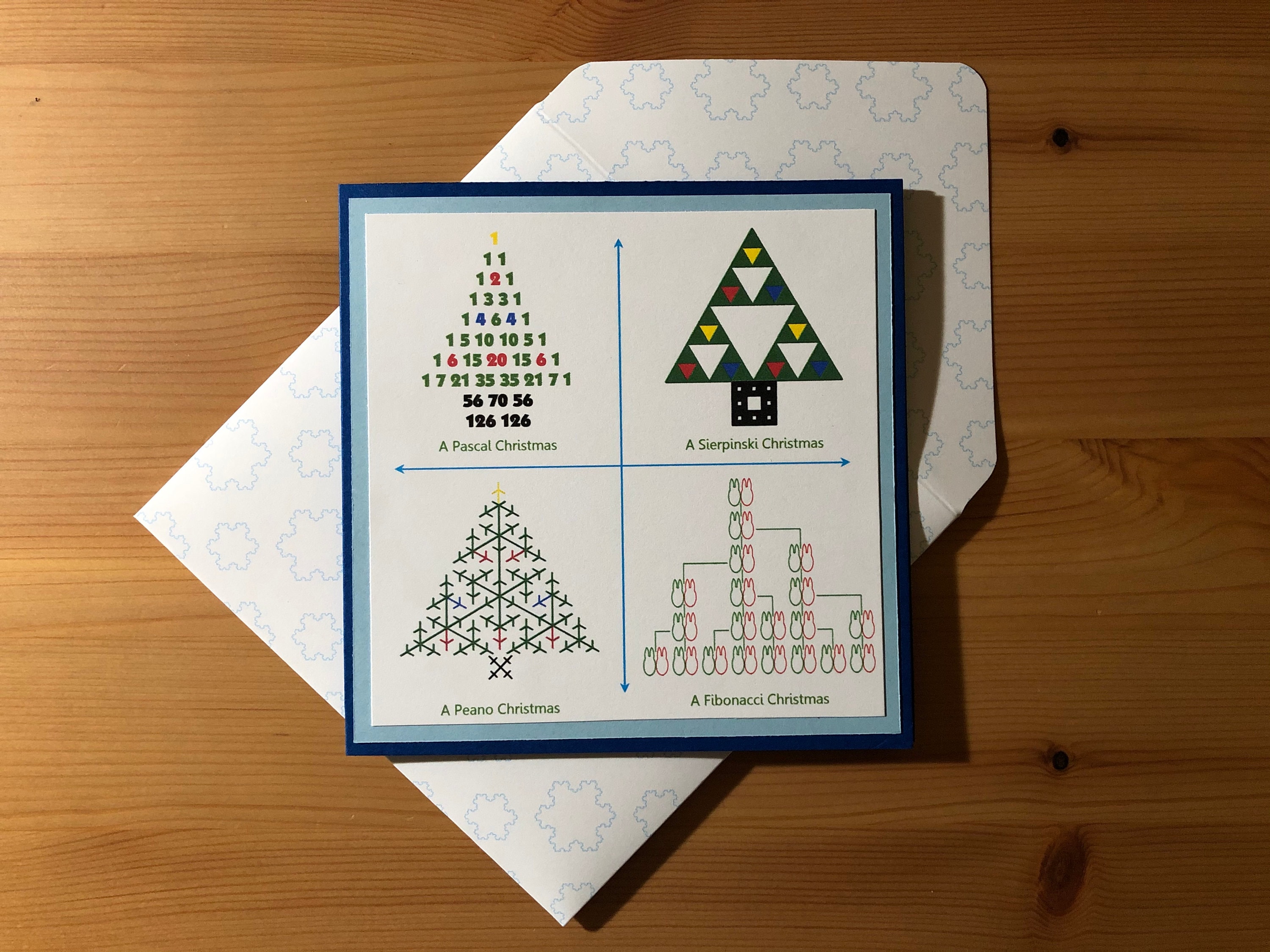 Math Christmas Card - Math Holiday Card - Fractal Christmas - Fractal ...