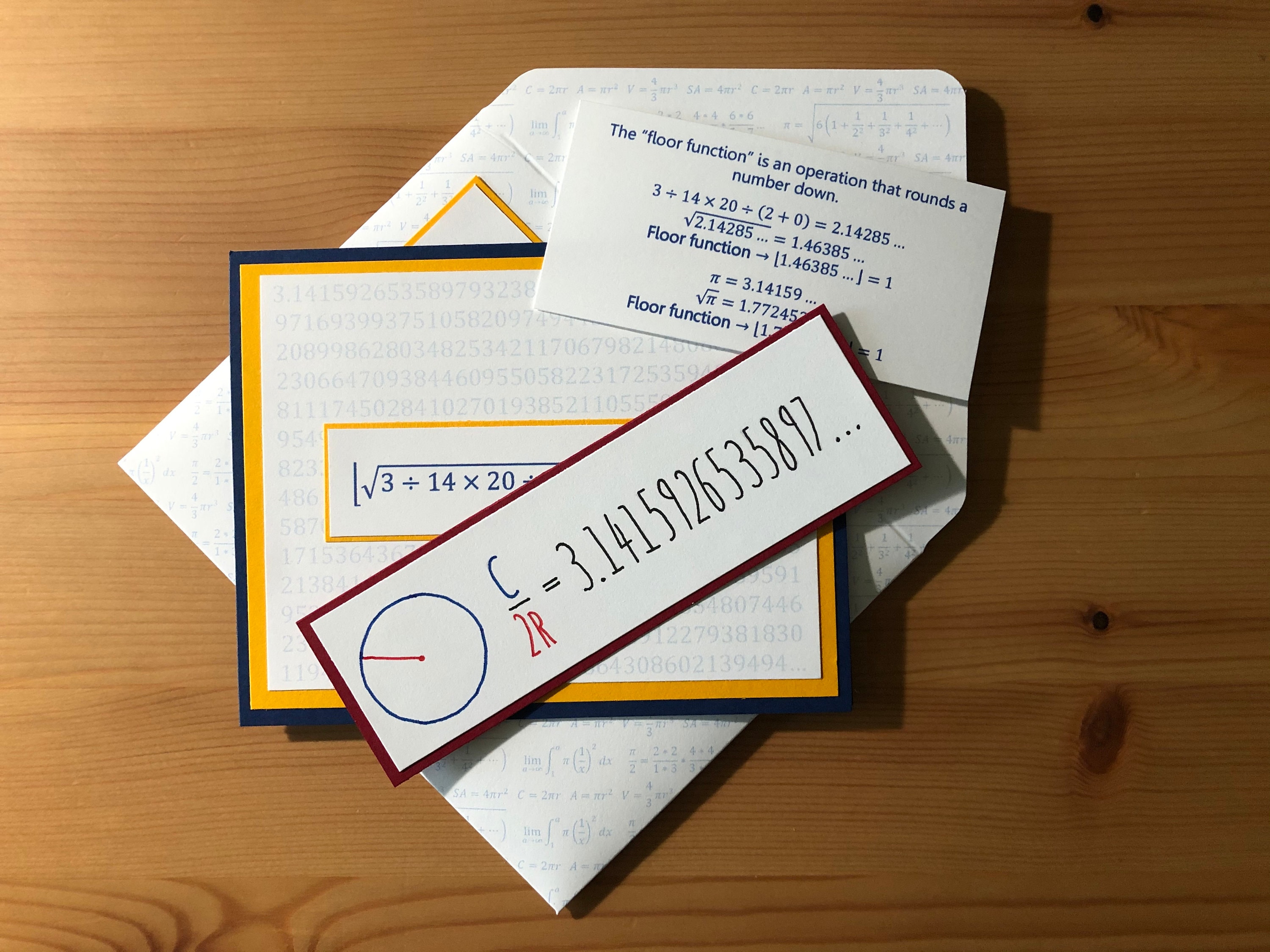 Pi-day Card / Happy Pi Day! / Math Pi Card - Etsy