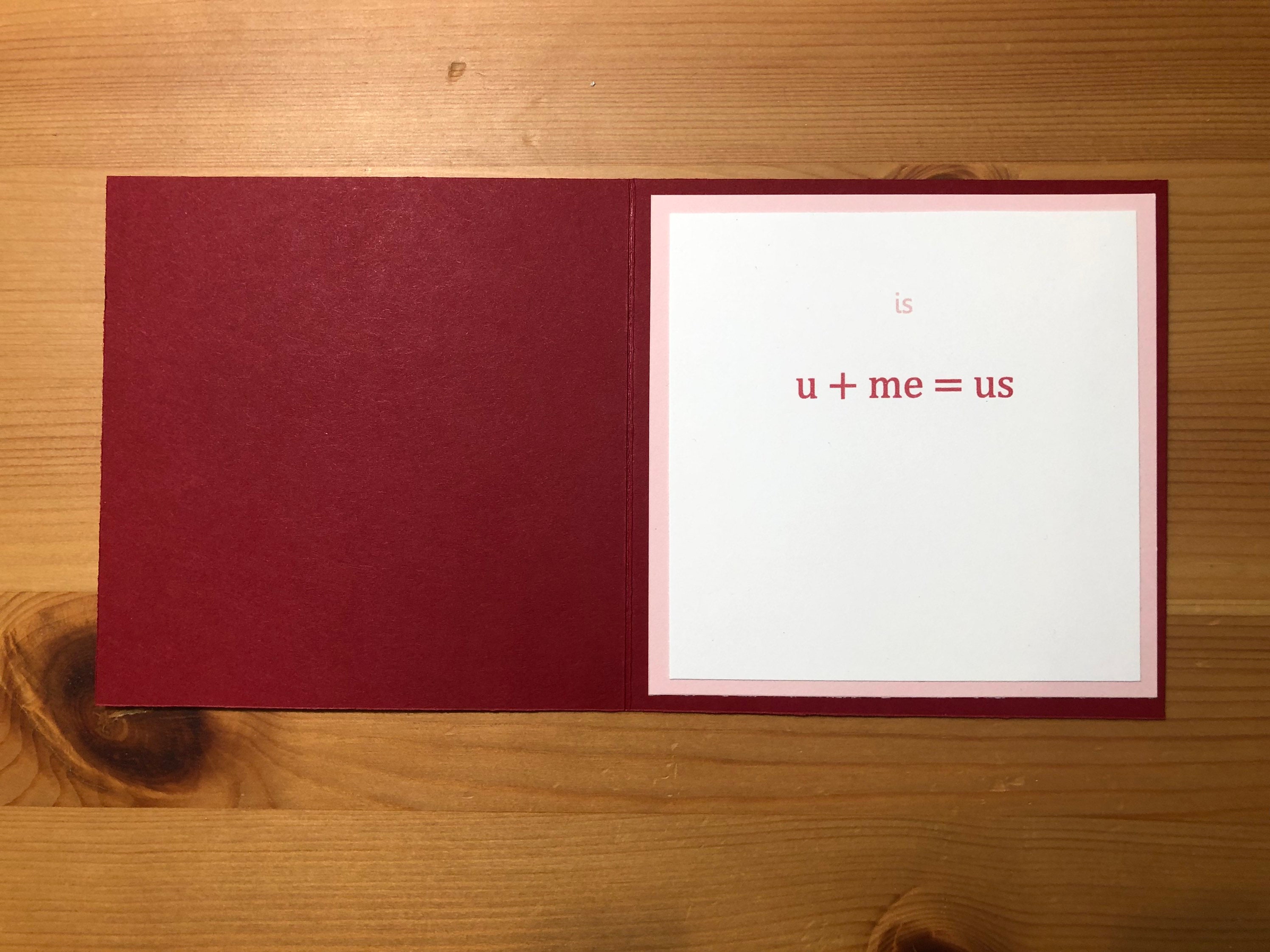 Math Anniversary Card - Love Formula Card - Math Love Card - Etsy