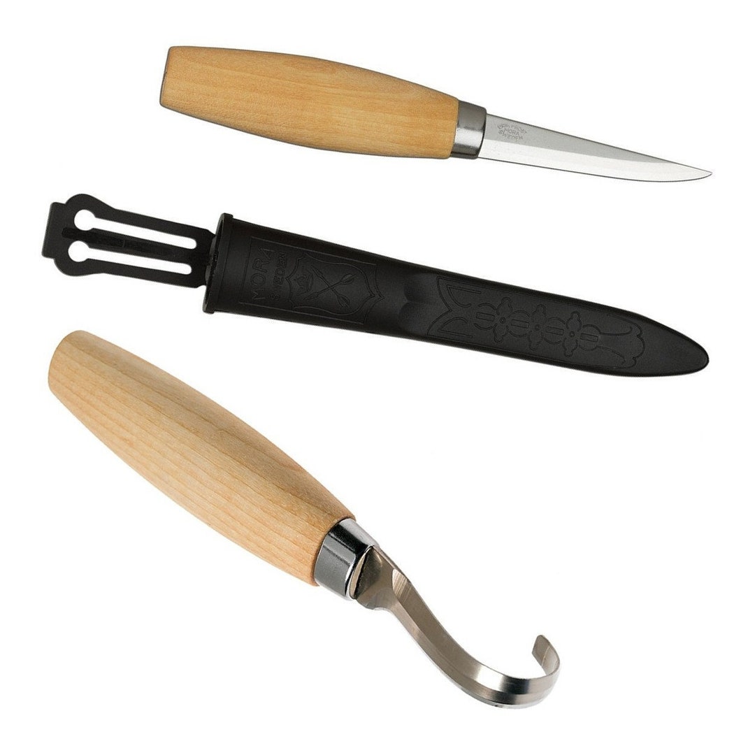 Mora 164 106 Wood Carving Tool Chisel Set - Twin Pack - Spoon Bowl ...