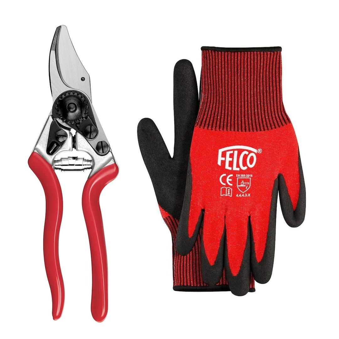 Felco Model 6 Compact Secateurs With Gloves - Pruning Shears - Genuine ...