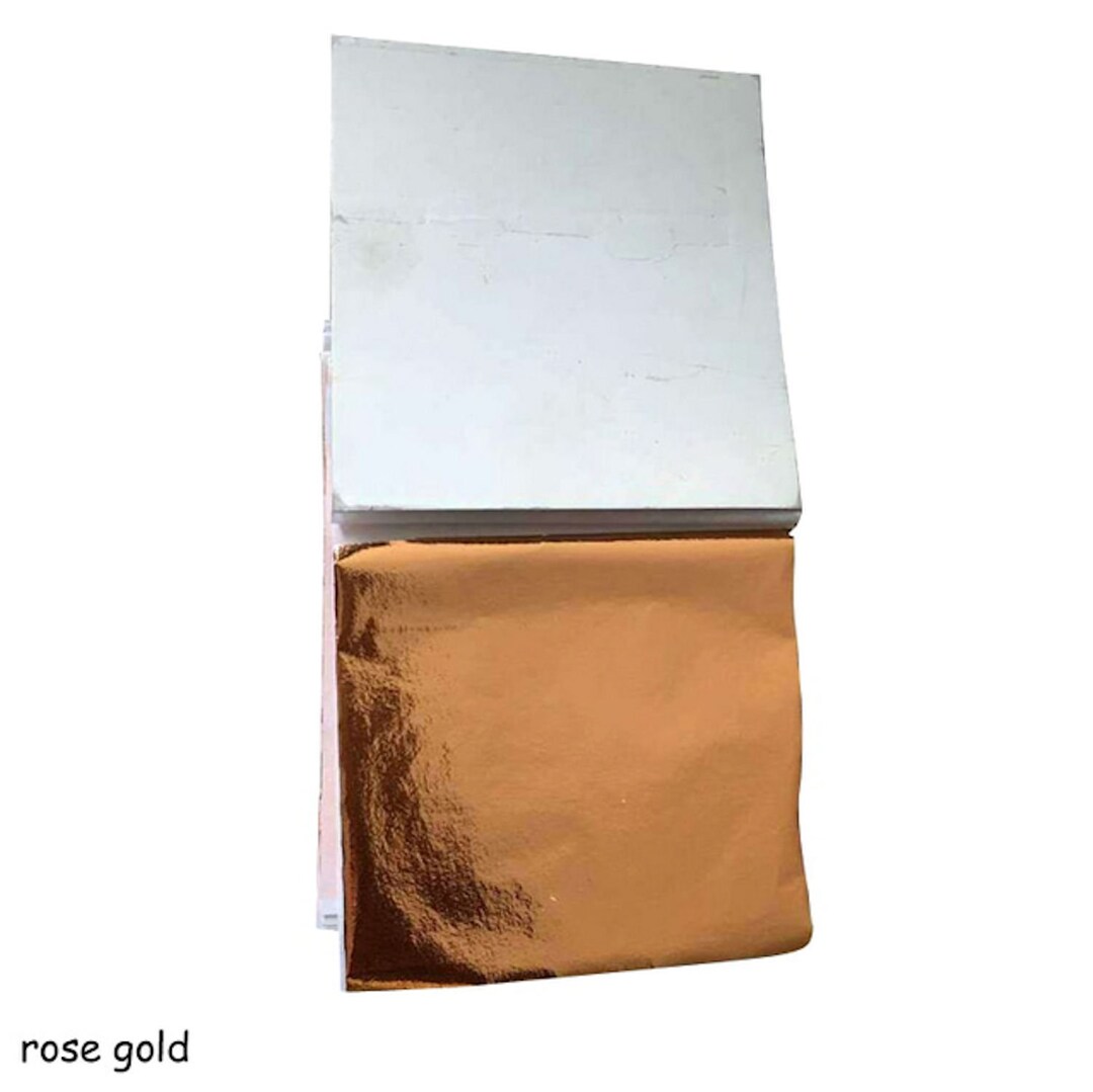 GILDING - Metal Leaf (rose Gold) Rose Gold Leaf Copper Leaf 9 X 9cm ...