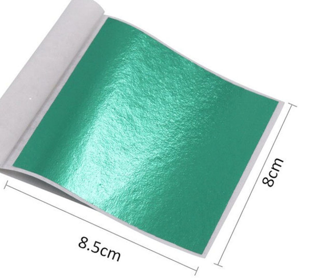 GILDING - Metal Leaf (CYAN) 10 X Single Sheets for Arts Crafts (not ...