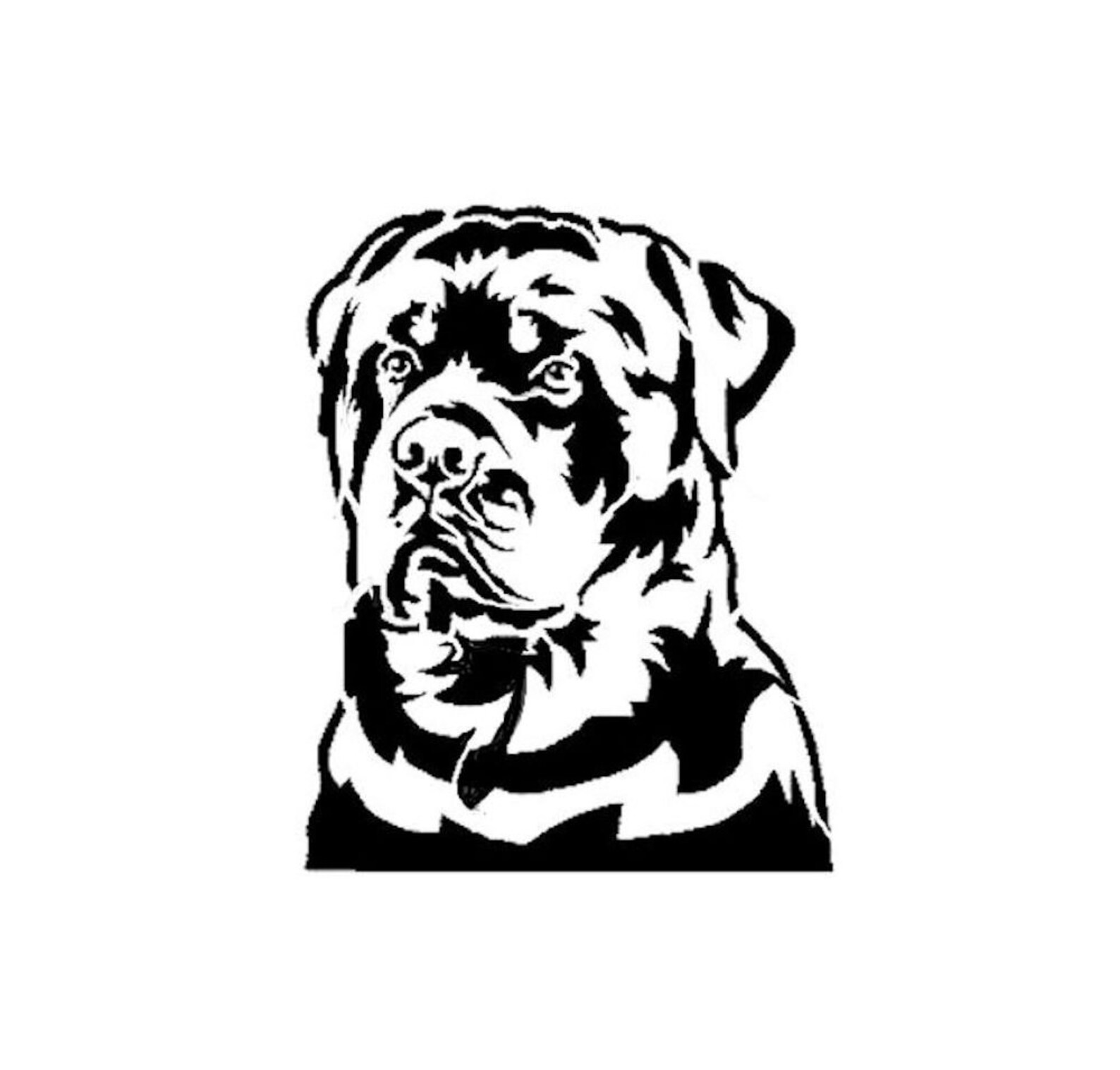 Stencils Crafts Templates Scrapbooking ROTTWEILER Dog STENCIL - A4 ...