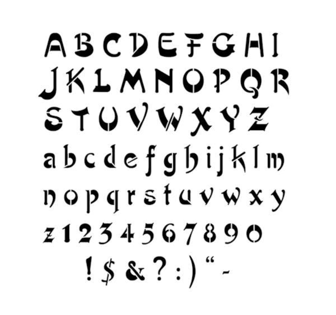 Stencils Crafts Templates Scrapbooking Card Making Print Paint Language ...