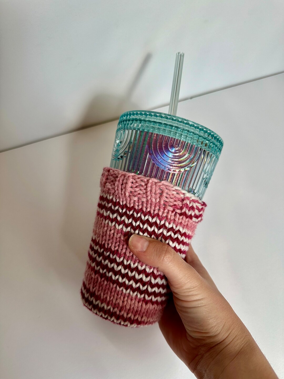 Knit Koozie | Coffee Koozie | Knitted Drink Holder | Cup Koozie | Party ...