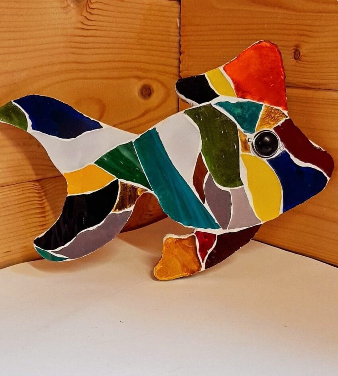 Stained Glass Mosaic Fish - Etsy