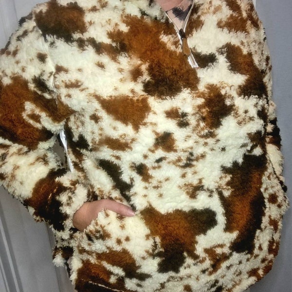 Cow Print Jacket - Etsy