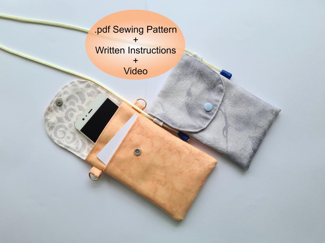 PDF Sewing Pattern: Simple Phone Bag - Etsy