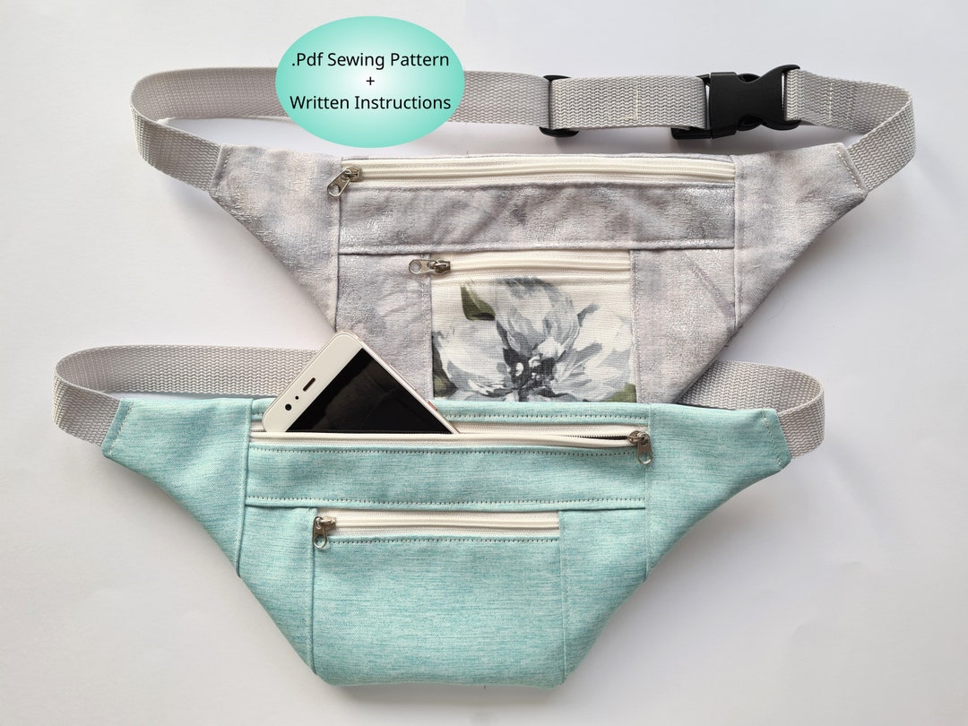 Simple Compact Waist Pouch, Fanny Pack, Bum Bag Pdf Sewing Pattern - Etsy
