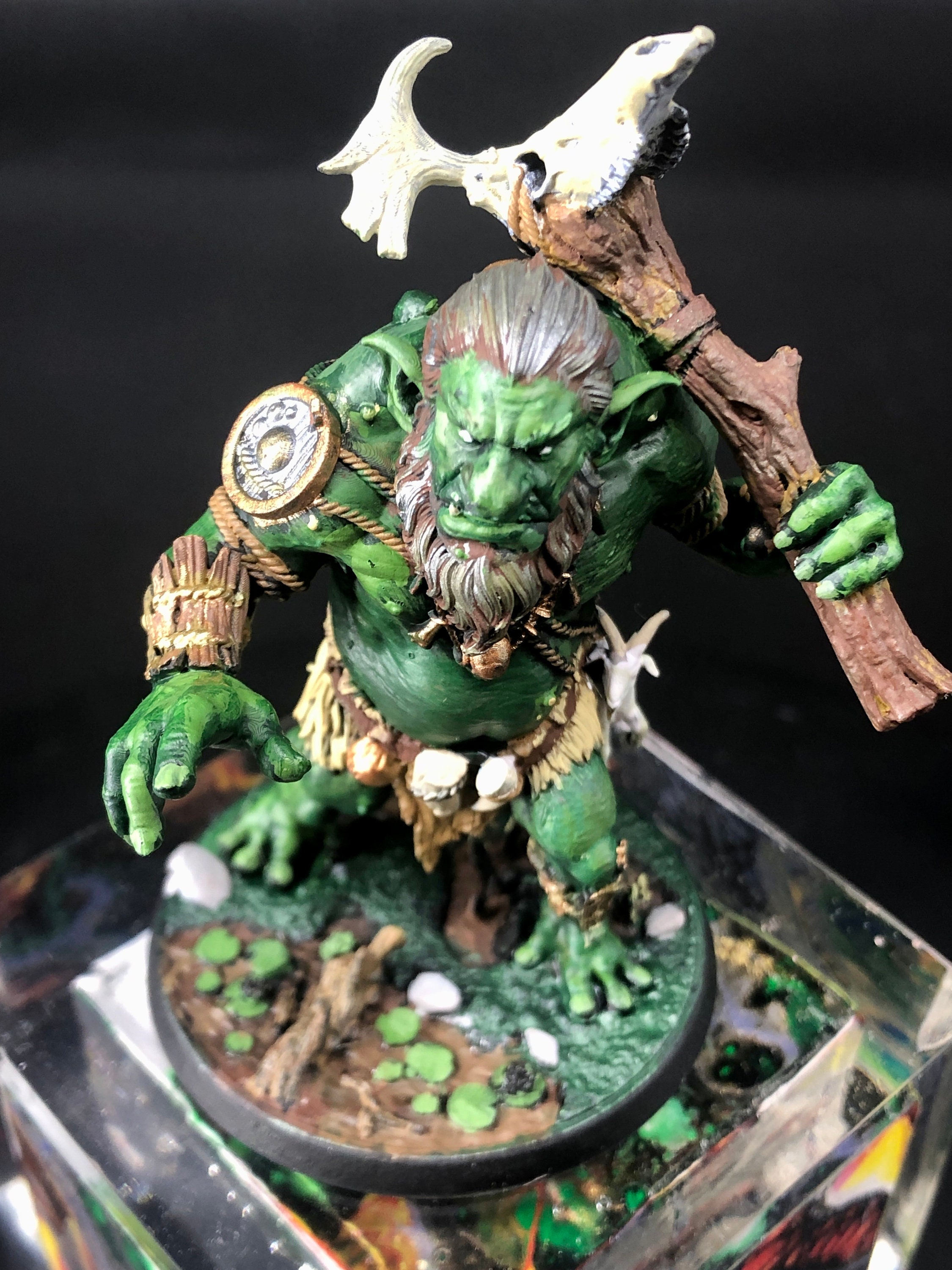 D&D Inspired Troll: 75mm Miniature With Goat Sidekick - Etsy