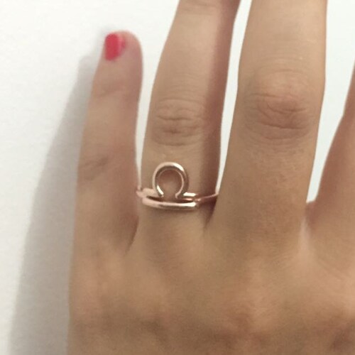 Zodiac Ring Libra Ring Zodiac Sign Ring Astrology Jewelry | Etsy