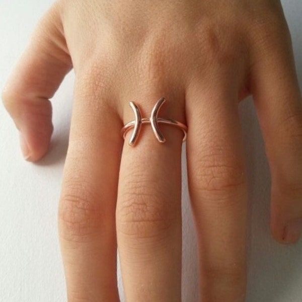 Pisces Gold Ring - Etsy