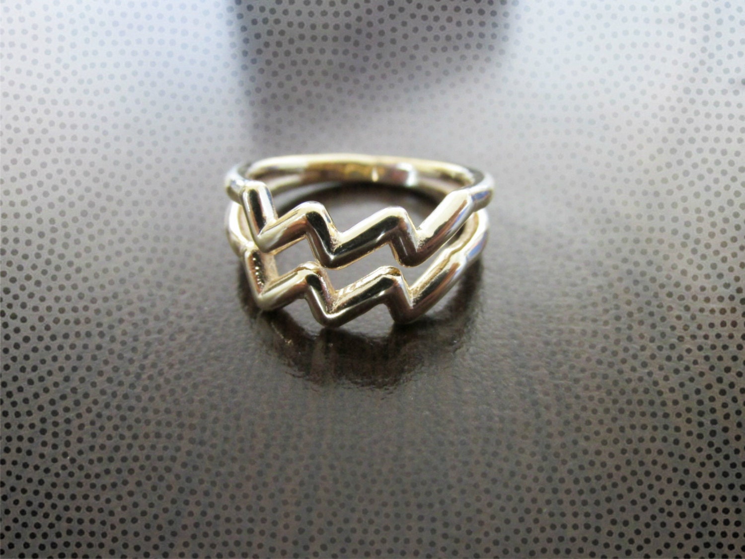 Aquarius Ring Horoscope Zodiac Ring Zodiac Sign Ring | Etsy