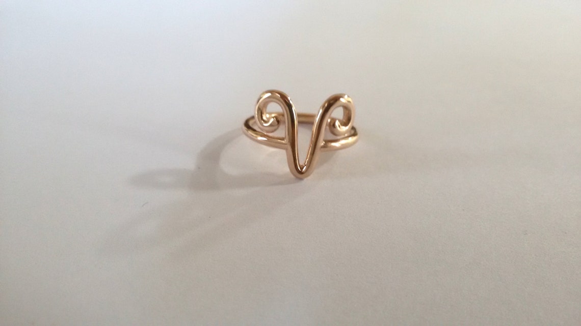 Zodiac Ring Silver Aries Ring Zodiac Aries Ring Astrology - Etsy