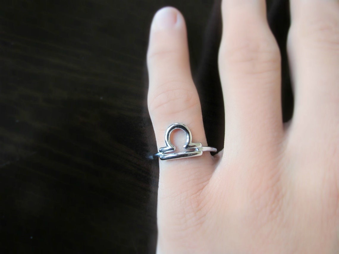 Zodiac Ring Libra Ring Zodiac Sign Ring Astrology Jewelry | Etsy