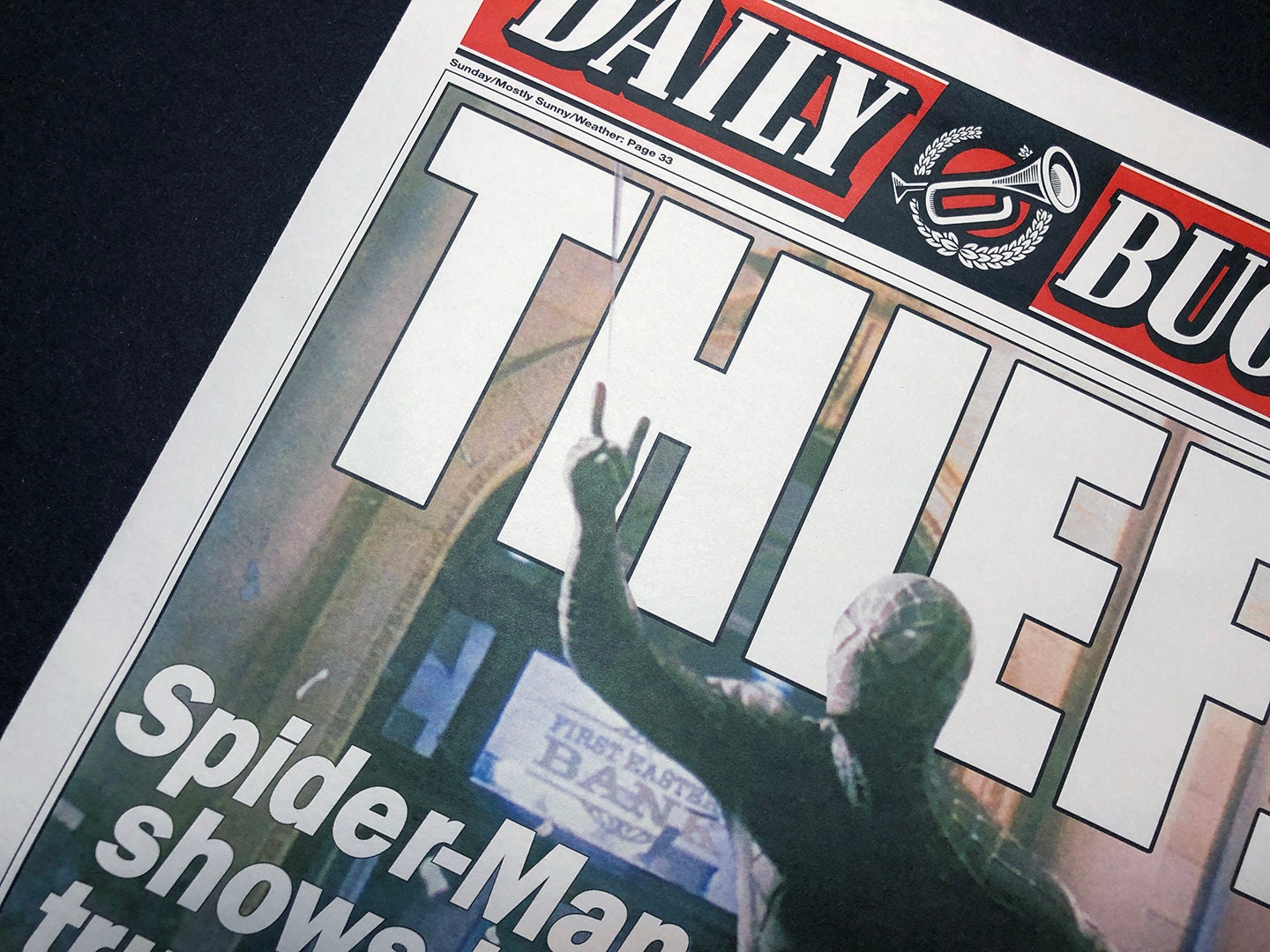 Daily Bugle THIEF Spider-man 3 Full-size Newspaper Replica - Etsy
