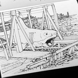 JAWS Coloring Book the Original Shark Coloring Book Great White ...