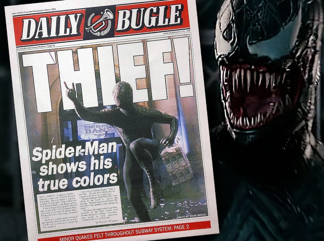 Daily Bugle THIEF Spider-man 3 Full-size Newspaper Replica Tobey ...