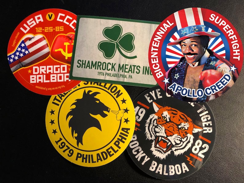 Rocky Movie Sticker Set – Balboa, Creed, Drago (4-inch) - Etsy