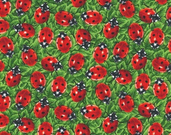 Ladybug fabric | Etsy