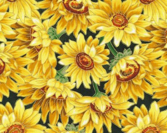 Sunflower fabric | Etsy
