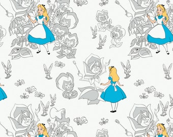Alice in wonderland fabric | Etsy