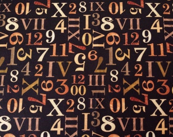 Number fabric | Etsy