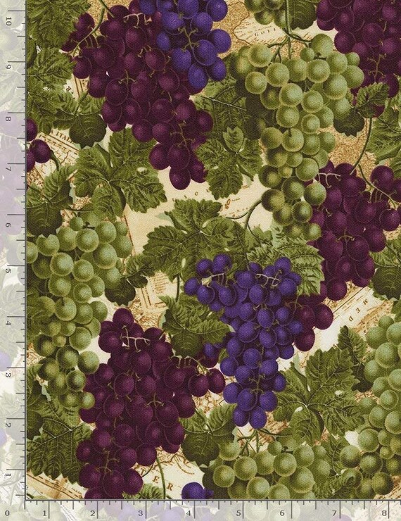 Wine Fabric Vineyard Fabric: Timeless Treasures Wine Tossed | Etsy