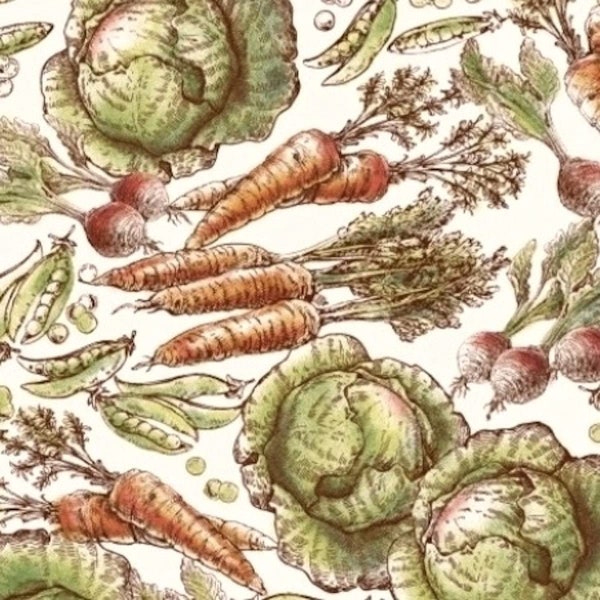 Vegetable Fabric - Etsy