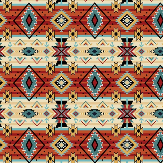Native American Fabric David Textiles Native American Pattern Etsy