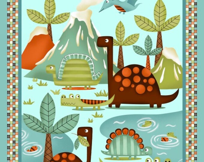 Dinosaurs Fabric Cartoon Fabric: Studio E Dino-riffic - Etsy