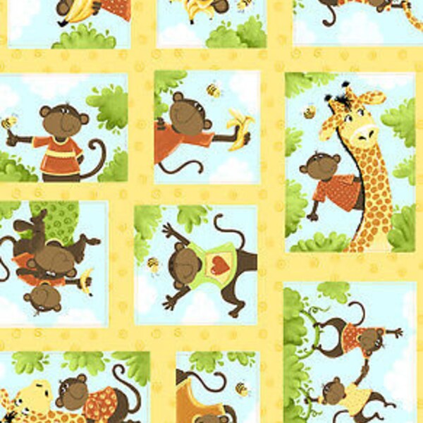 Patchwork Monkey - Etsy