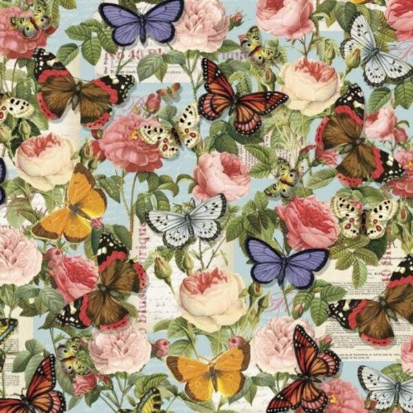 Butterfly Fabric - Etsy