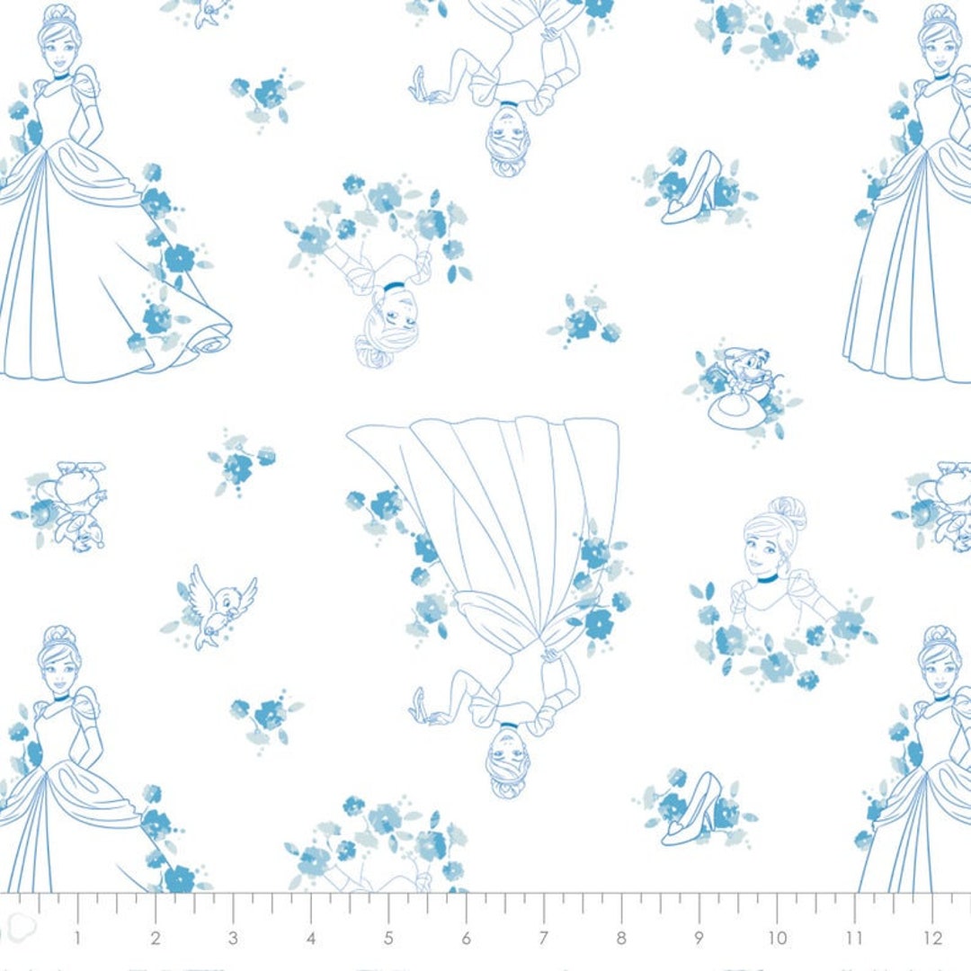 Disney Princess Fabric Camelot Disney Forever Princess Etsy