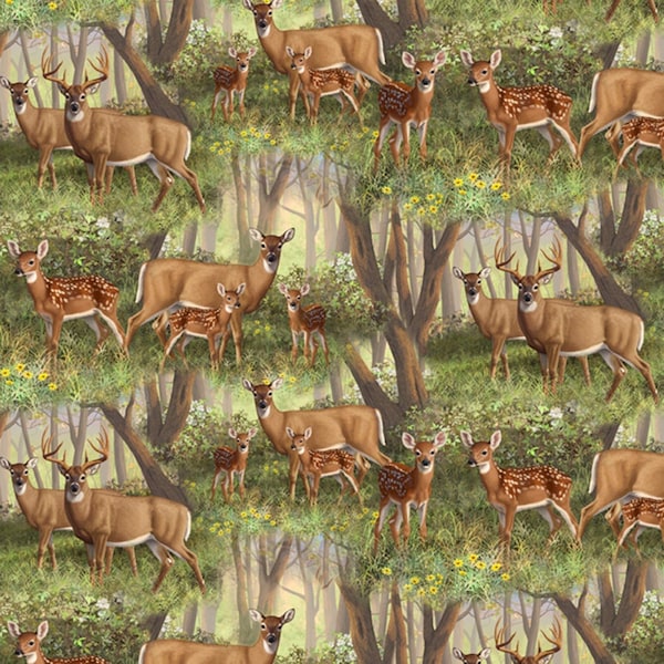 Deer Fabric - Etsy