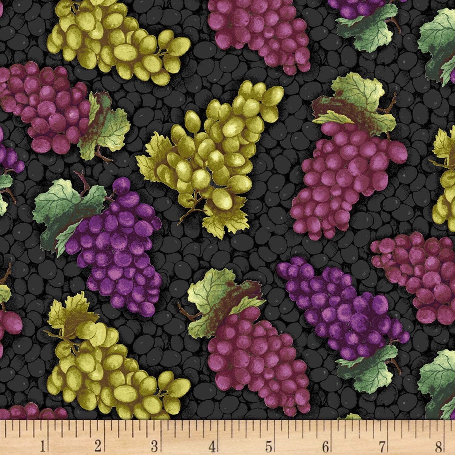 Materials Green Tonal Grapes fabric from the Vintage Wine Collection by ...