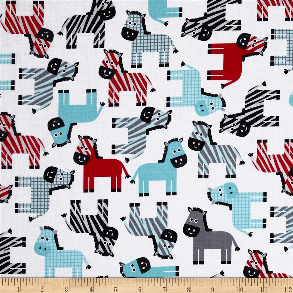 Visual Arts Zebra Fabric: Robert Kaufman Urban Zoologie Zebra ...