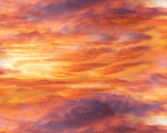 Sunset Sky Fabric | Etsy