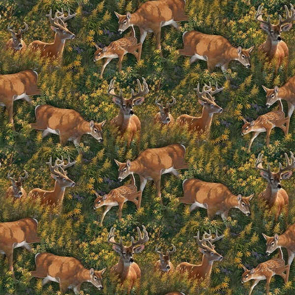 Deer Fabric - Etsy