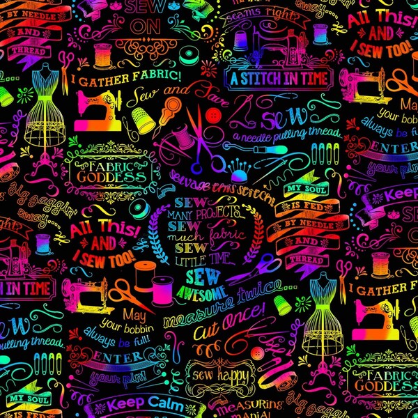 Sewing Theme Fabric - Etsy