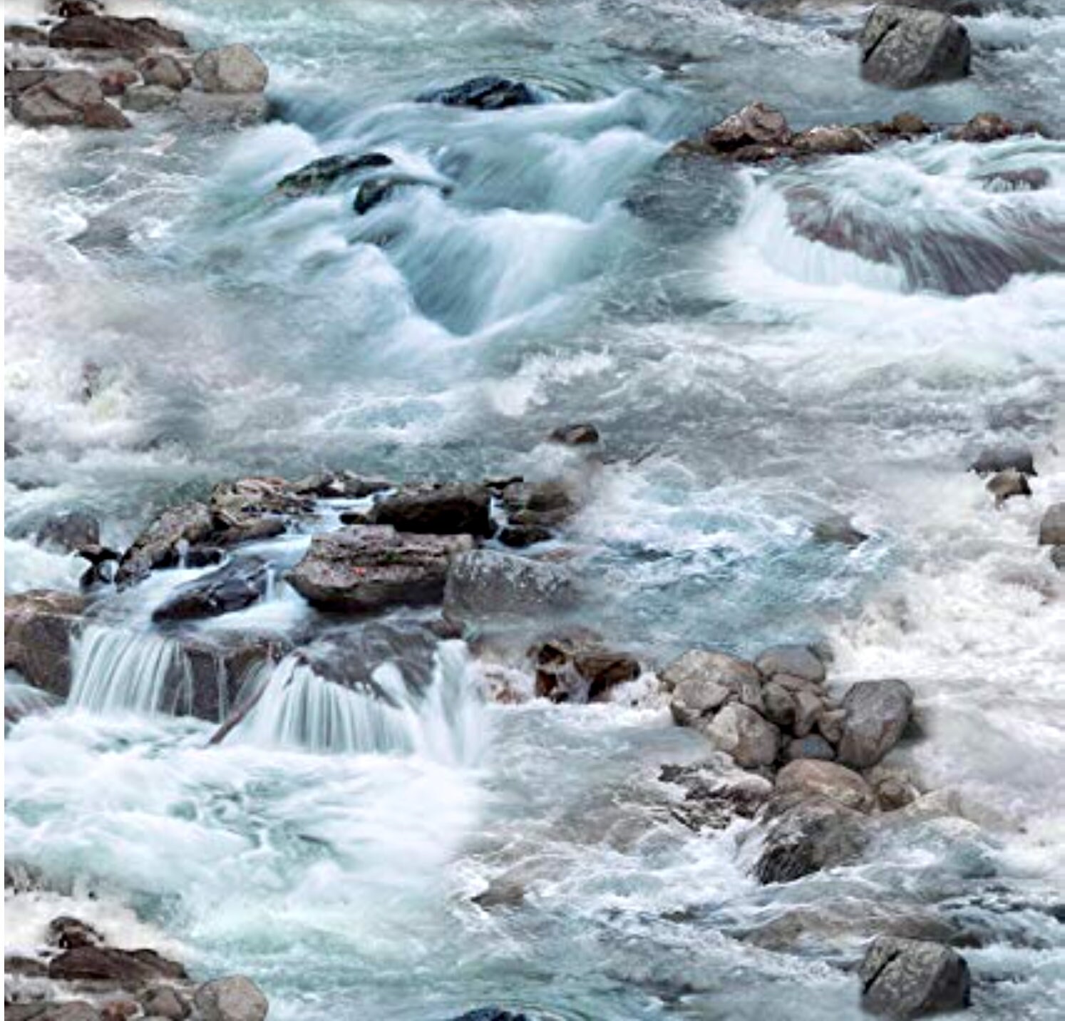 Dark Blue Pictures Of River Rocks
