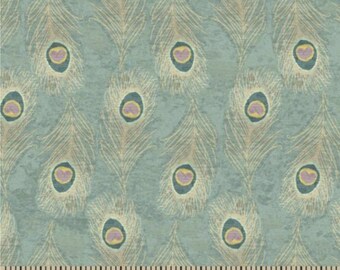 Peacock Feather Fabric - Etsy