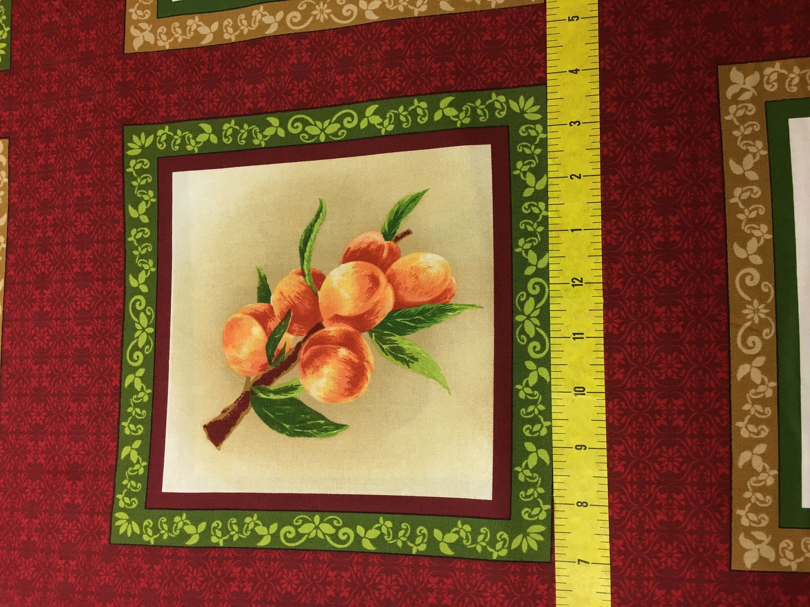 Fruit Fabric: Fabri-quilt Fresh Harvest Fruits Blocks Panel - Etsy