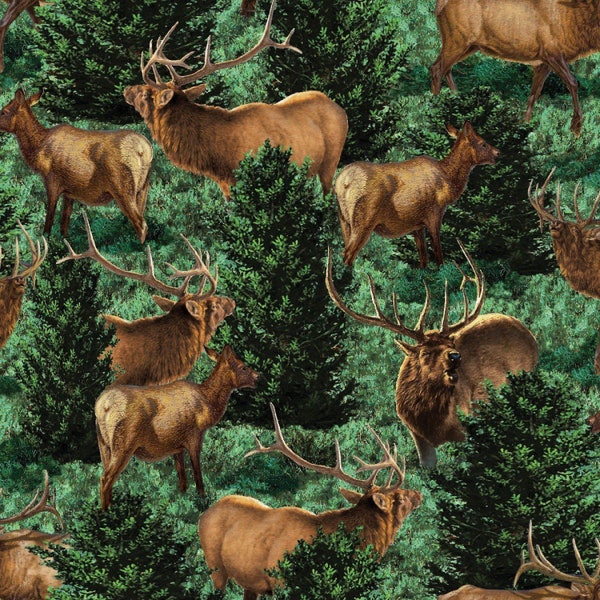 Elk Fabric - Etsy