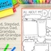 All About Dad Father's Day Printable, All About Grandpa, All About My ...