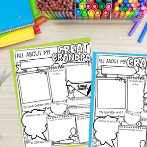 All About Dad Father's Day Printable, All About Grandpa, All About My ...